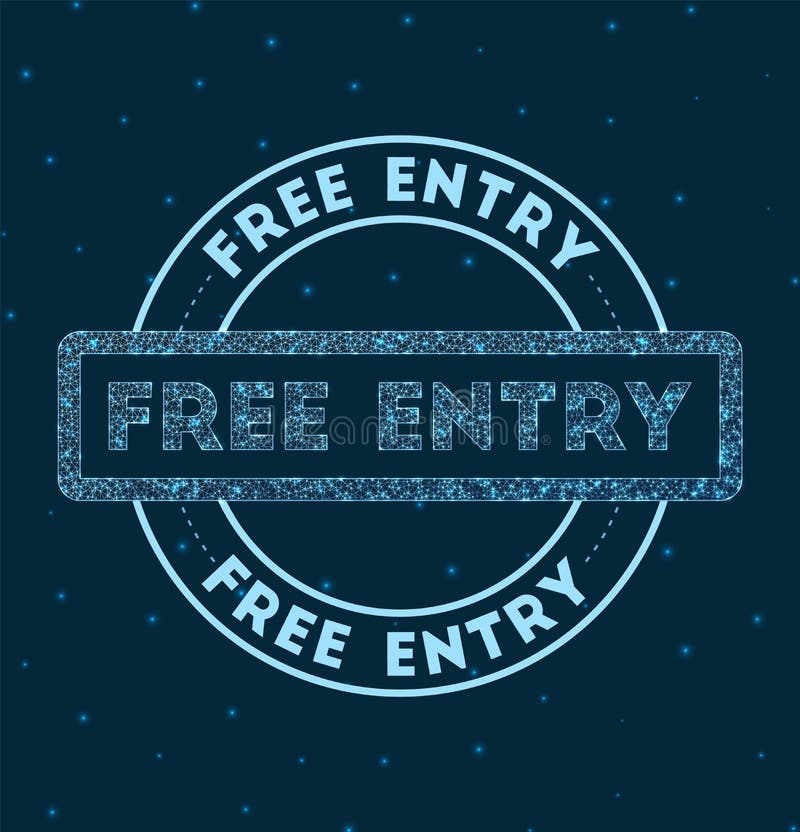 Free entry sign stock vector. Illustration of icons - 174076462