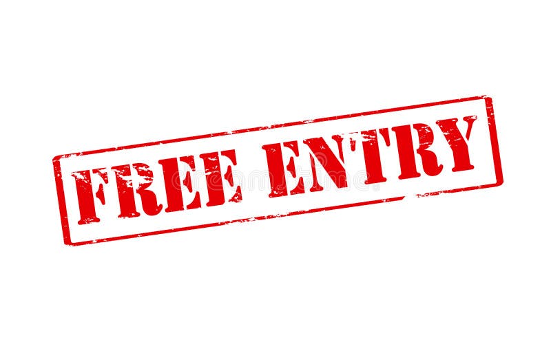 Free entry stock illustration. Illustration of text, concept - 92070888