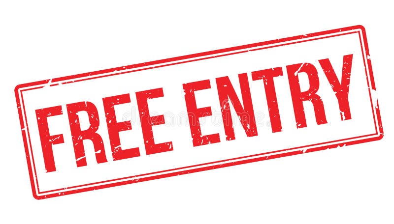 Free entry rubber stamp stock vector. Illustration of access - 83107009