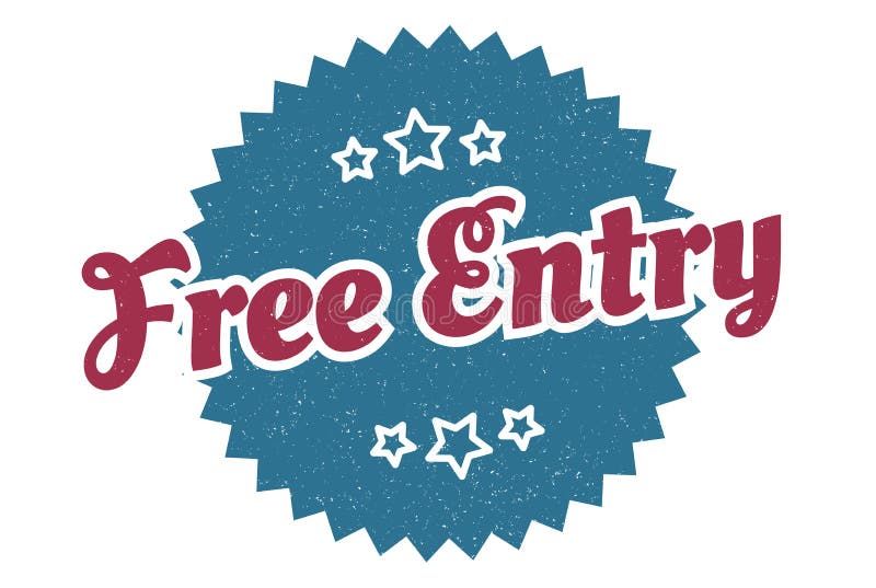 Free Entry Sign. Free Entry Vintage Retro Label Stock Vector ...