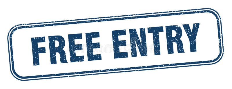 Free Entry Stamp. Free Entry Square Grunge Sign Stock Vector ...