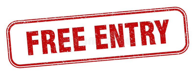 Free Entry Stamp. Free Entry Square Grunge Sign Stock Vector ...