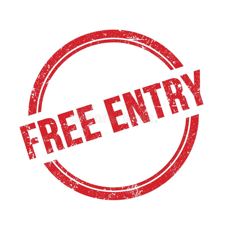 FREE ENTRY Text Written on Red Grungy Round Stamp Stock Illustration ... FREE ENTRY Text Written on Red Grungy Round Stamp Stock Illustration ...