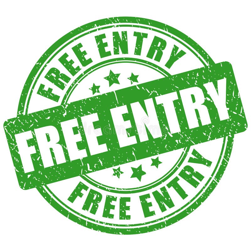 Free entry vector stamp stock vector. Illustration of icons - 172453929