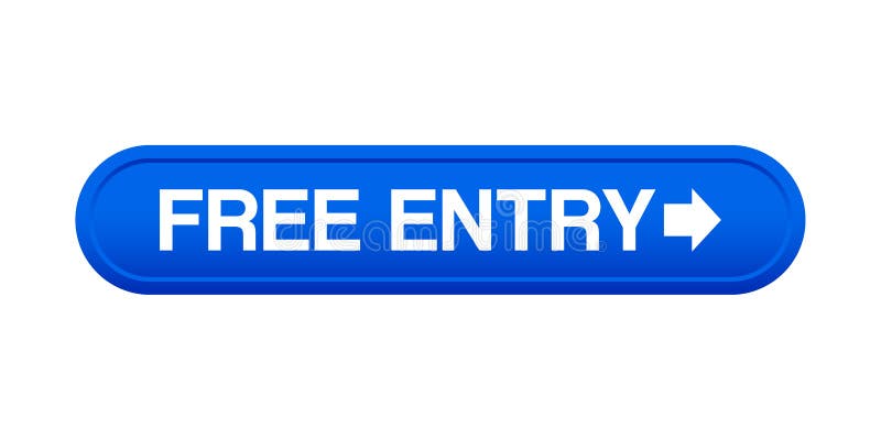 Free entry button stock illustration. Illustration of allowed - 121841852