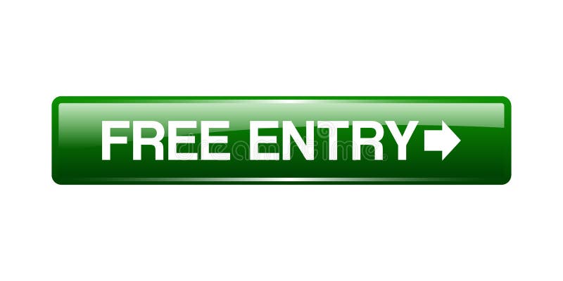 Free entry button stock illustration. Illustration of entering - 121843205