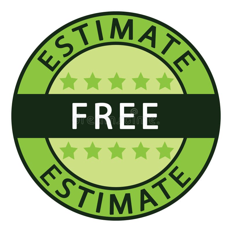 Free Estimate Text Buffered Stock Vector - Illustration of offer ... Free Estimate Text Buffered Stock Vector - Illustration of offer ...