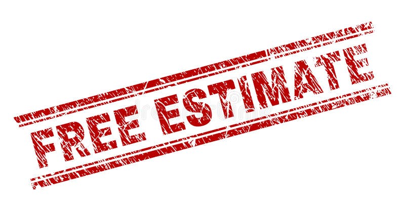 Grunge Textured FREE ESTIMATE Stamp Seal Stock Vector - Illustration of ...
