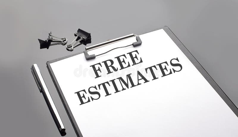 ACCOUNTING ESTIMATE Text on Sticker on Diagram Background Stock Image ...