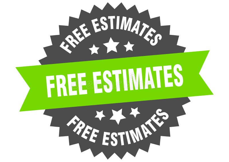 Free Estimates Ribbon. Free Estimates Isolated Band Sign Stock Vector ...