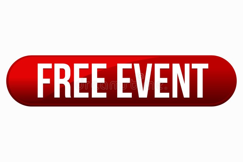 Free Event Button. Red Free Event Badge Stock Vector - Illustration of ...
