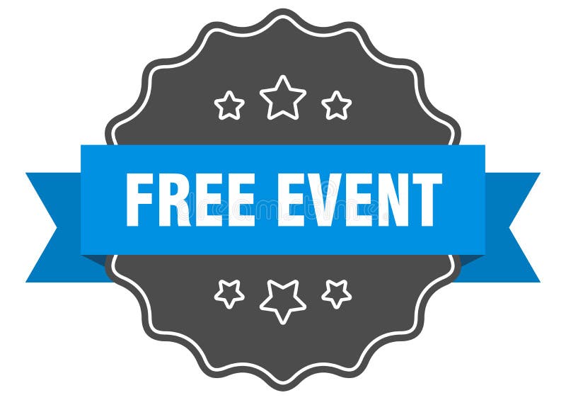 Free event sticker stock vector. Illustration of isolated - 120119688