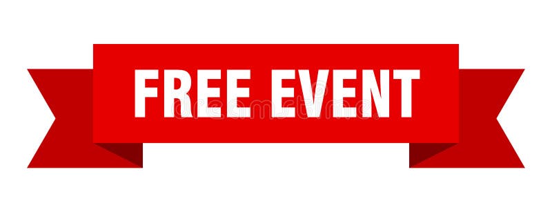 Free event ribbon. stock vector. Illustration of banner - 191268605