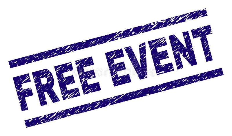 Scratched Textured FREE EVENT Stamp Seal Stock Vector - Illustration of ...
