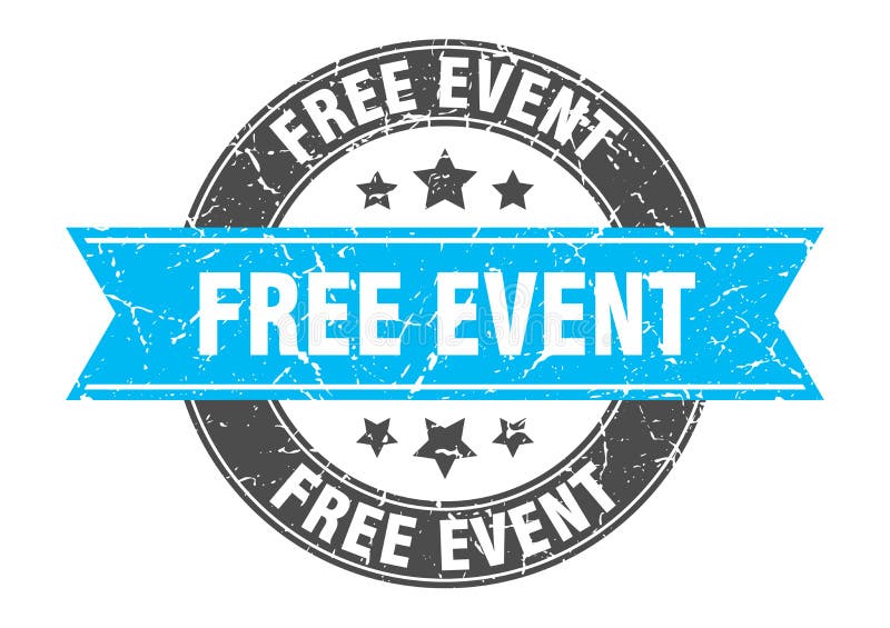 Free Event Sign. Free Event Round Ribbon Sticker Stock Vector ...