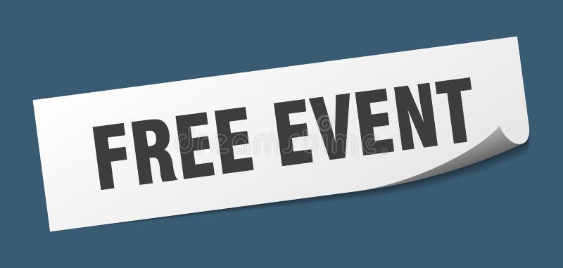 Free Event Sticker. Free Event Square Sign Stock Vector - Illustration ...
