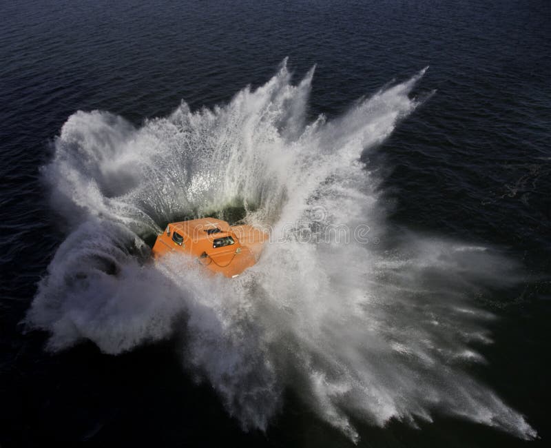 Free fall life boat stock image. Image of dive, practice - 26556735
