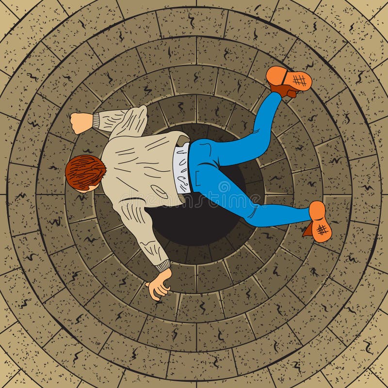 Free fall man stock vector. Illustration of bricks, fall - 85725139