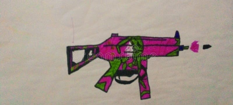 Free Fire ðŸ”¥ Guns Drawing Stock Image - Image of fire, drawing: 242357997