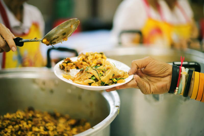 Free Food for the Poor and Food Distribution Stock Image - Image of ...
