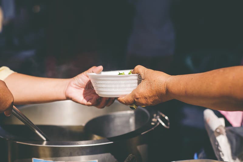 Free Food for Poor and Homeless: Concept Serving Free Food To the Poor ...