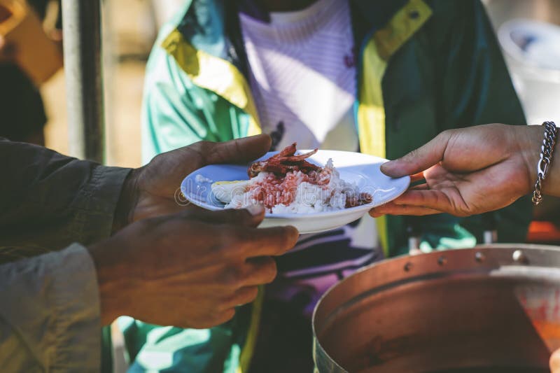 Free Food for Poor and Homeless: Concept Serving Free Food To the Poor ...