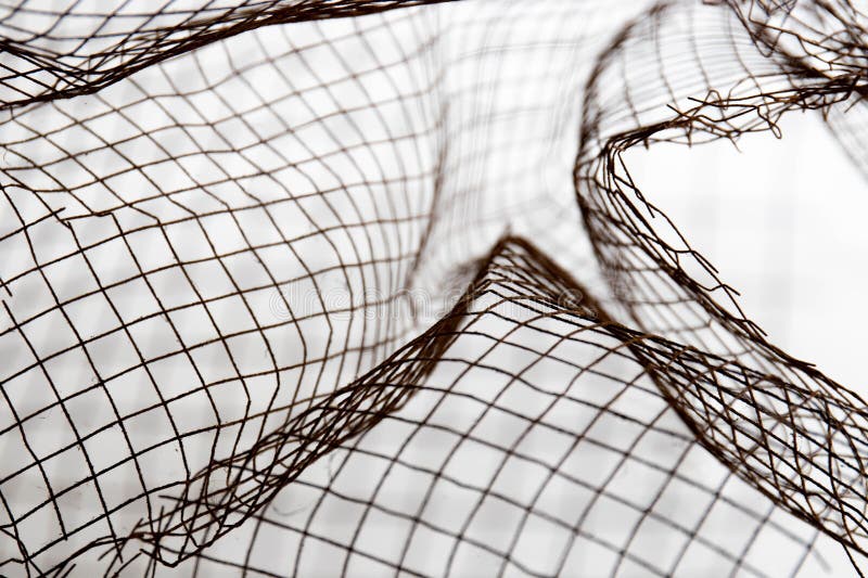 Free Form Curve of Black Rustic Wire Mesh Stock Photo - Image of rustic ...