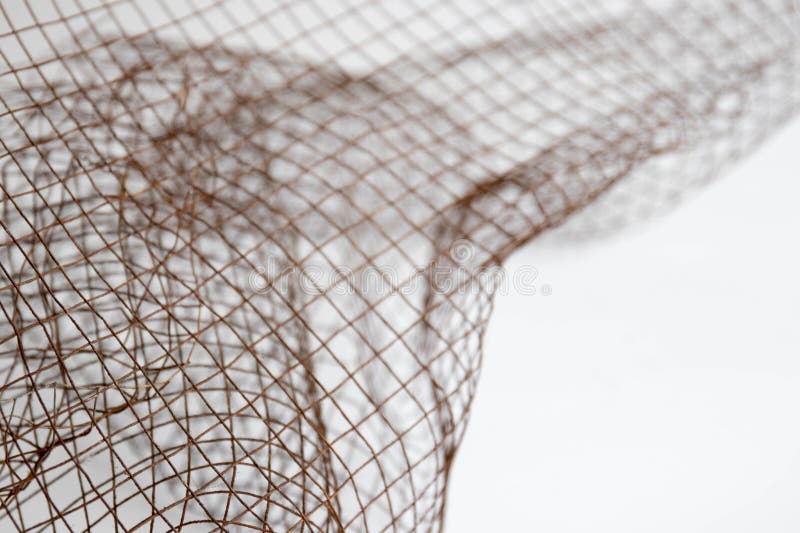 Free Form Curve of Black Rustic Wire Mesh Stock Photo - Image of space ...