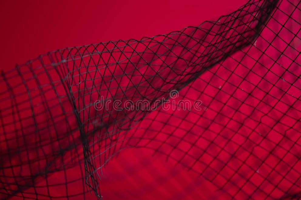 Free Form Curve of Black Rustic Wire Mesh Stock Photo - Image of wire ...