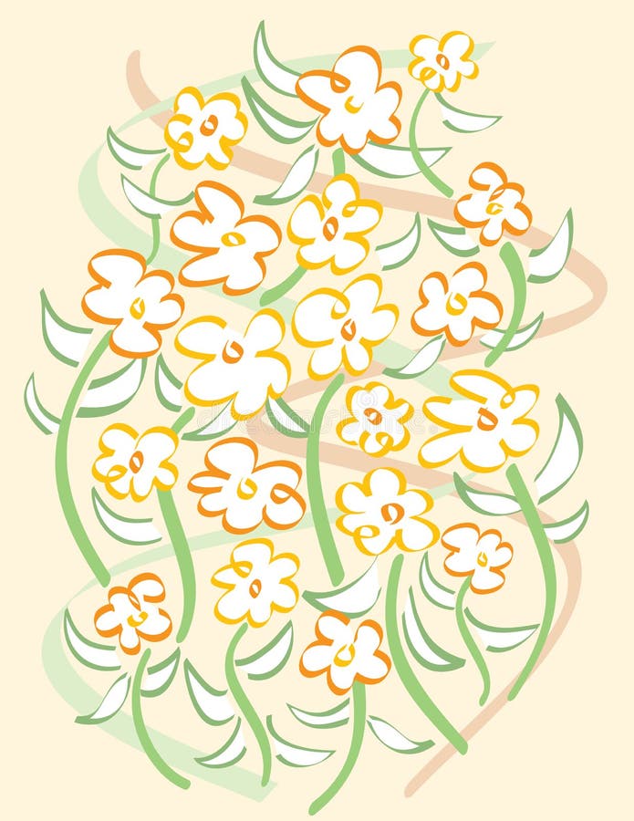 Free-Form Flowers stock vector. Illustration of cool, ornament - 2931029