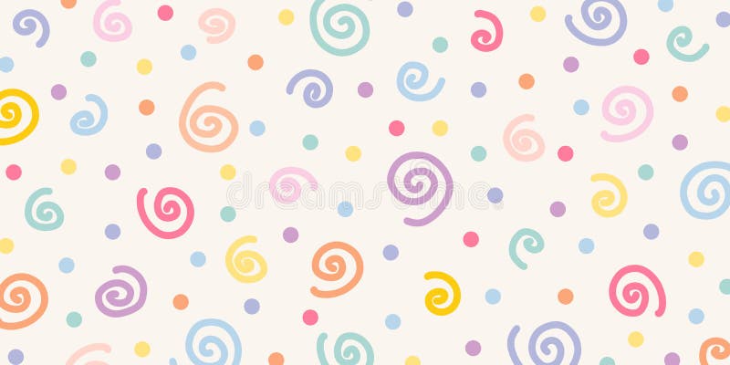 Free-form Patterns in Cute Pastel Tones. Soft Color Swirl Pattern ...