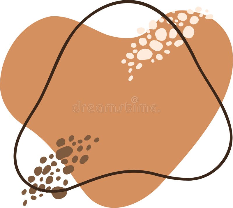 Free Form Trendy Beige and Brown Vector Banner Stock Illustration ...