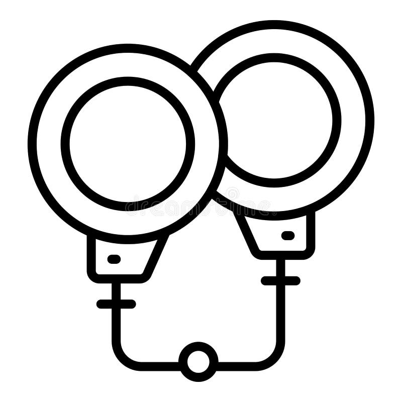 Free Handcuff Icon Outline Vector. Hand Jail Stock Vector ...