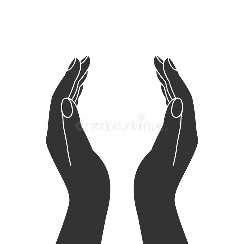 Gesture of the Human Hands Graphic Symbol Stock Vector - Illustration ...