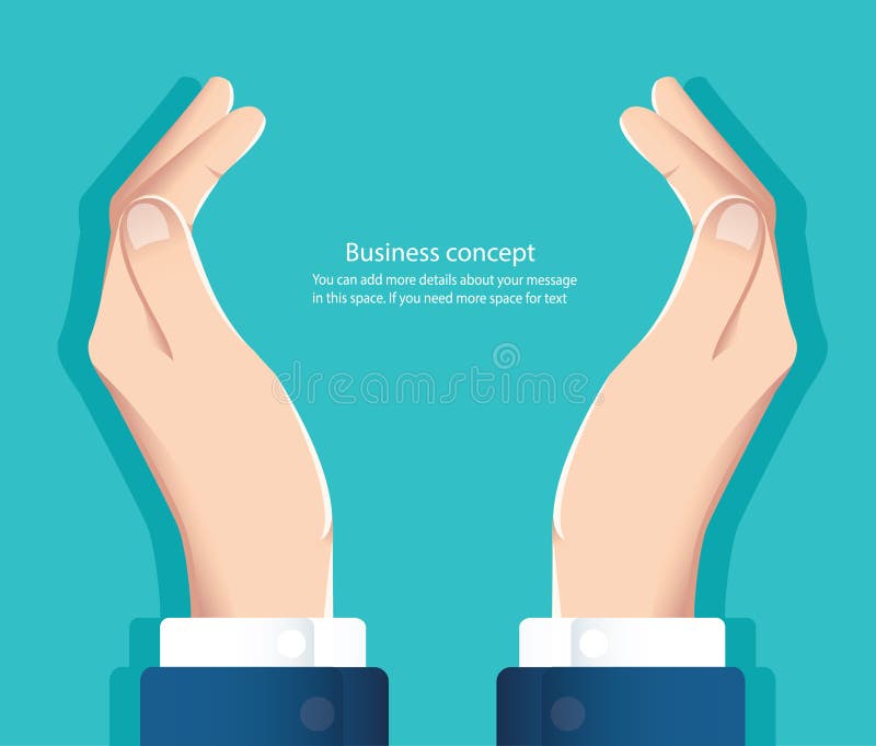 Free Hands. Hand Holding Something Vector Illustration Eps10 Stock ...