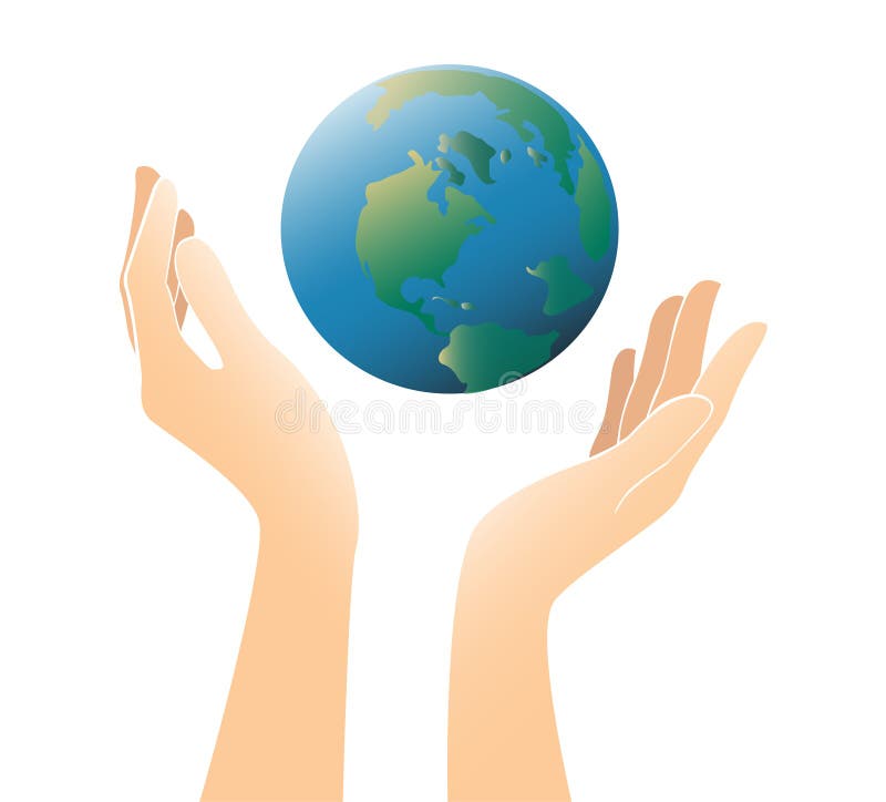 Free Hands Save the World Icon Vector Stock Vector - Illustration of ...