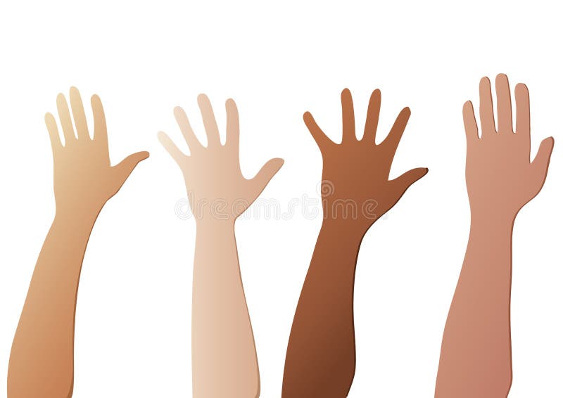 Design of Free Hand Rise Up, Hand Up Vector Illustration Stock Vector ...