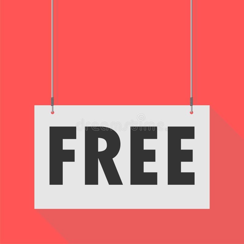 Free Hanging sign stock vector. Illustration of bubble - 97374720