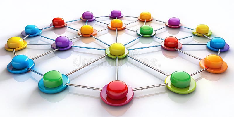 Free Hub and Spoke Diagram Template for Business Network Visualization ...