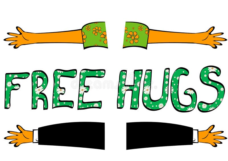 Free hugs stock vector. Illustration of clip, sweet, smile - 26568727