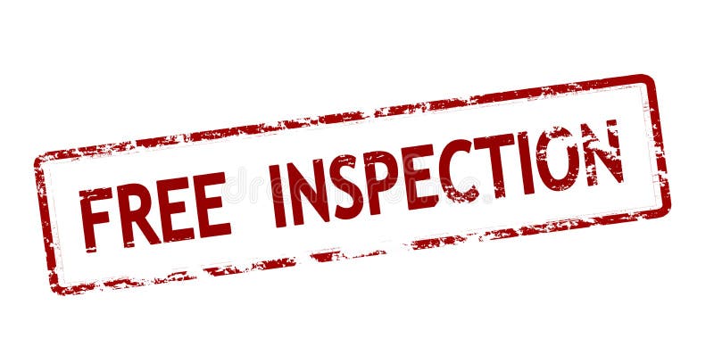 Stamp with Text Free Inspection Stock Illustration - Illustration of ...