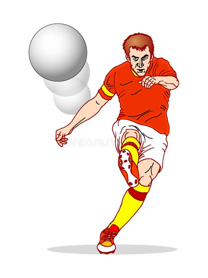 Free kick concept stock illustration. Illustration of soccerball - 10797608
