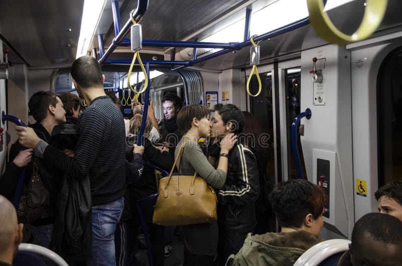 Free Kissing, Flash Mob Against Omophobia, Firenze Editorial Stock ...