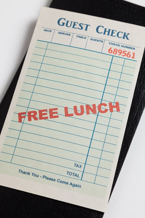 Free Lunch stock image. Image of expense, lunch, receipt - 63182225