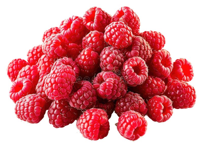 Close-up of Full-fleshed Raspberry Fruit Stock Photo - Illustration of ...