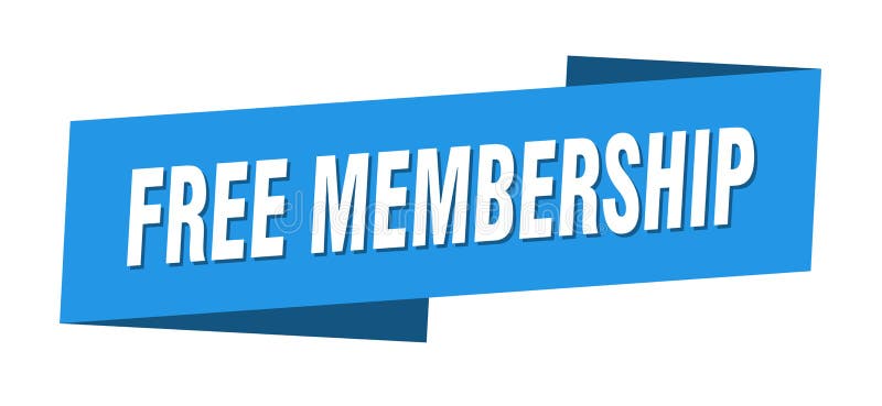 Free Membership Banner Template. Free Membership Ribbon Label Stock ...