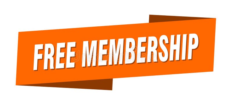 Free Membership Banner Template. Free Membership Ribbon Label Stock ...