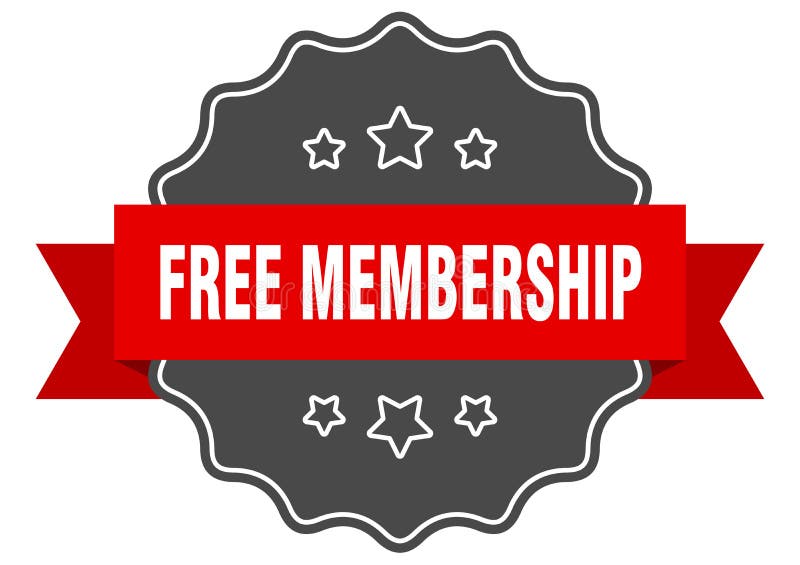 Free Membership Sign. Free Membership Circular Band Label. Free ...