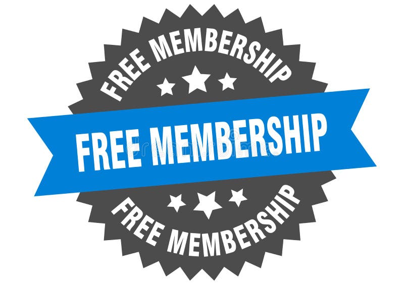 Free Membership Sign. Free Membership Circular Band Label. Free ...