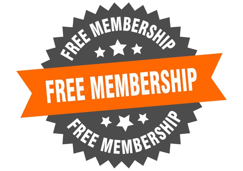 Free Membership Sign. Free Membership Circular Band Label. Free ...